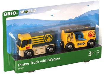 Brio | Trains | Tanker Truck with Wagon – Kids Play Toys