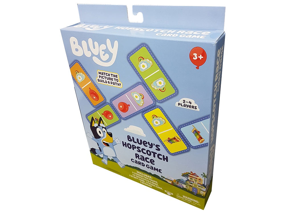 Bluey | Bluey's Hopscotch Race Card Game – Kids Play Toys